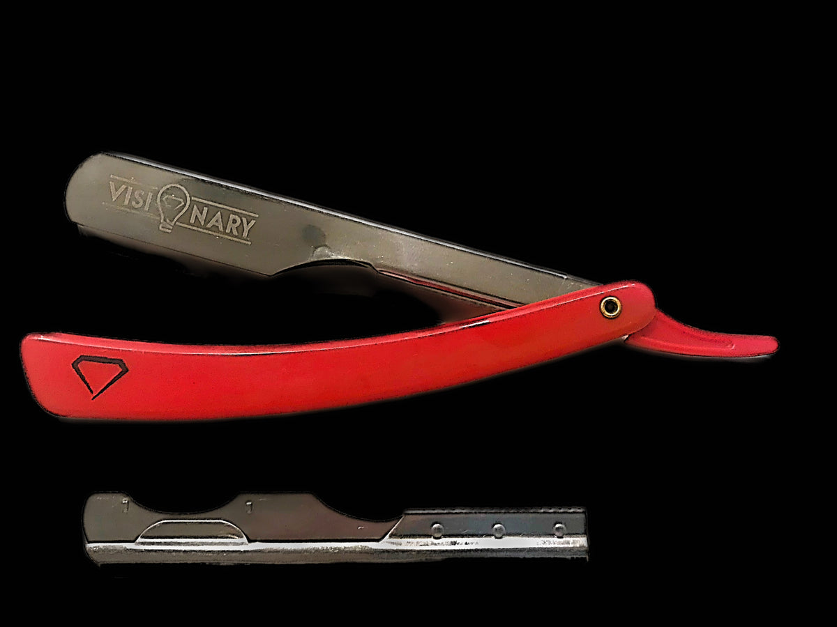 Modern Red Razor – Visionary Barbers