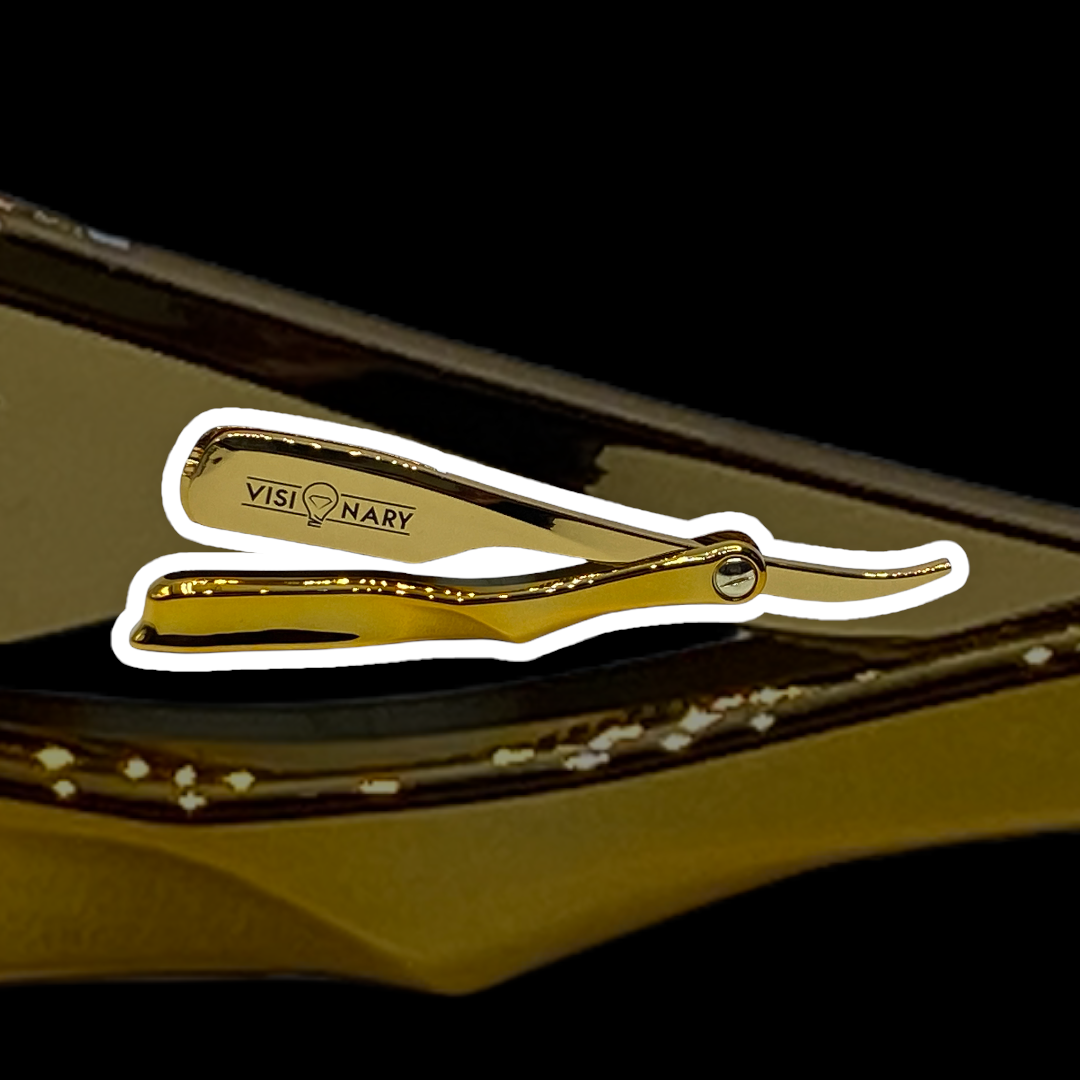 All Gold Clutch Razor Holder – Visionary Barbers